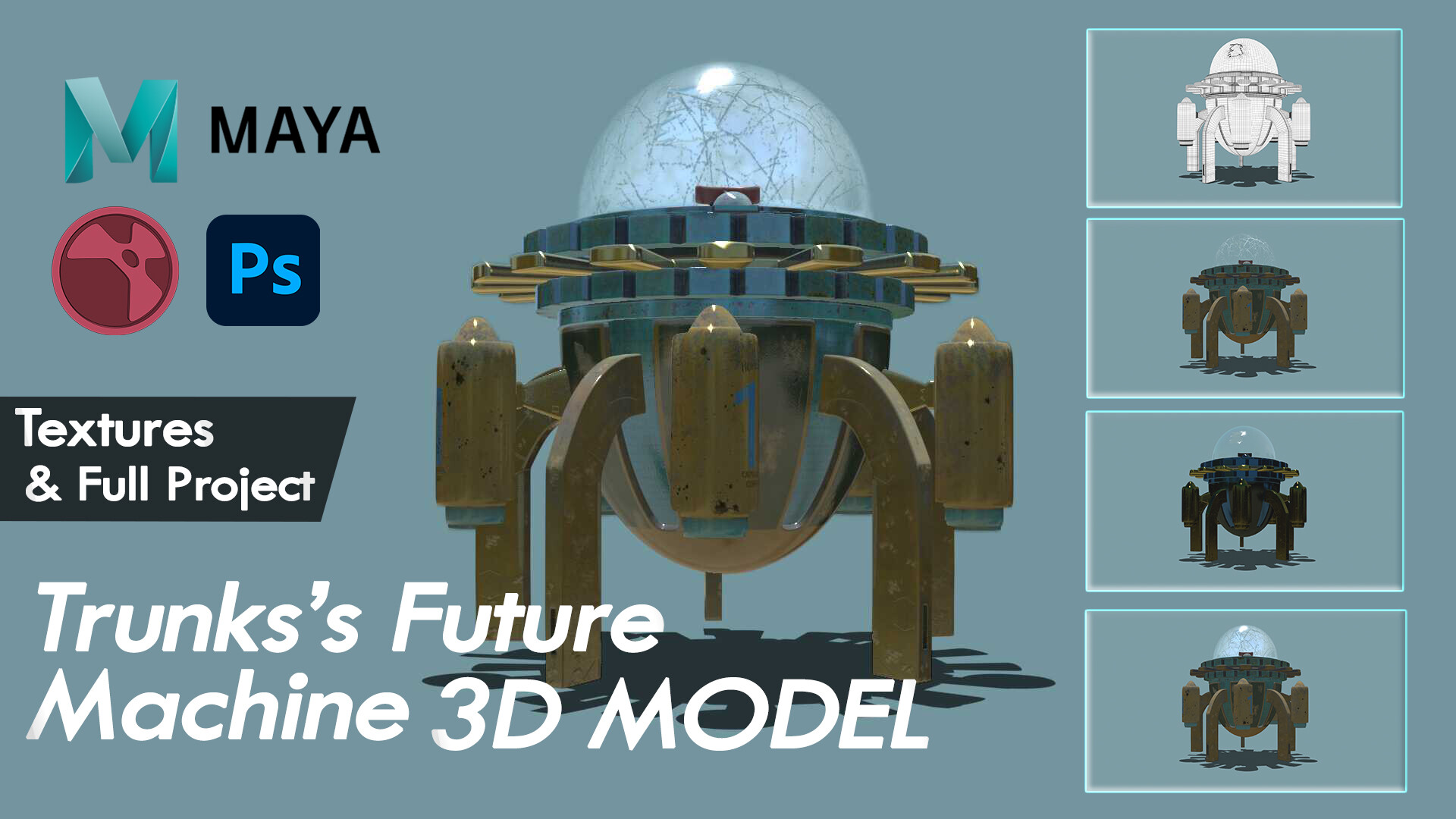 ArtStation - Trunks's time machine 3D & FX