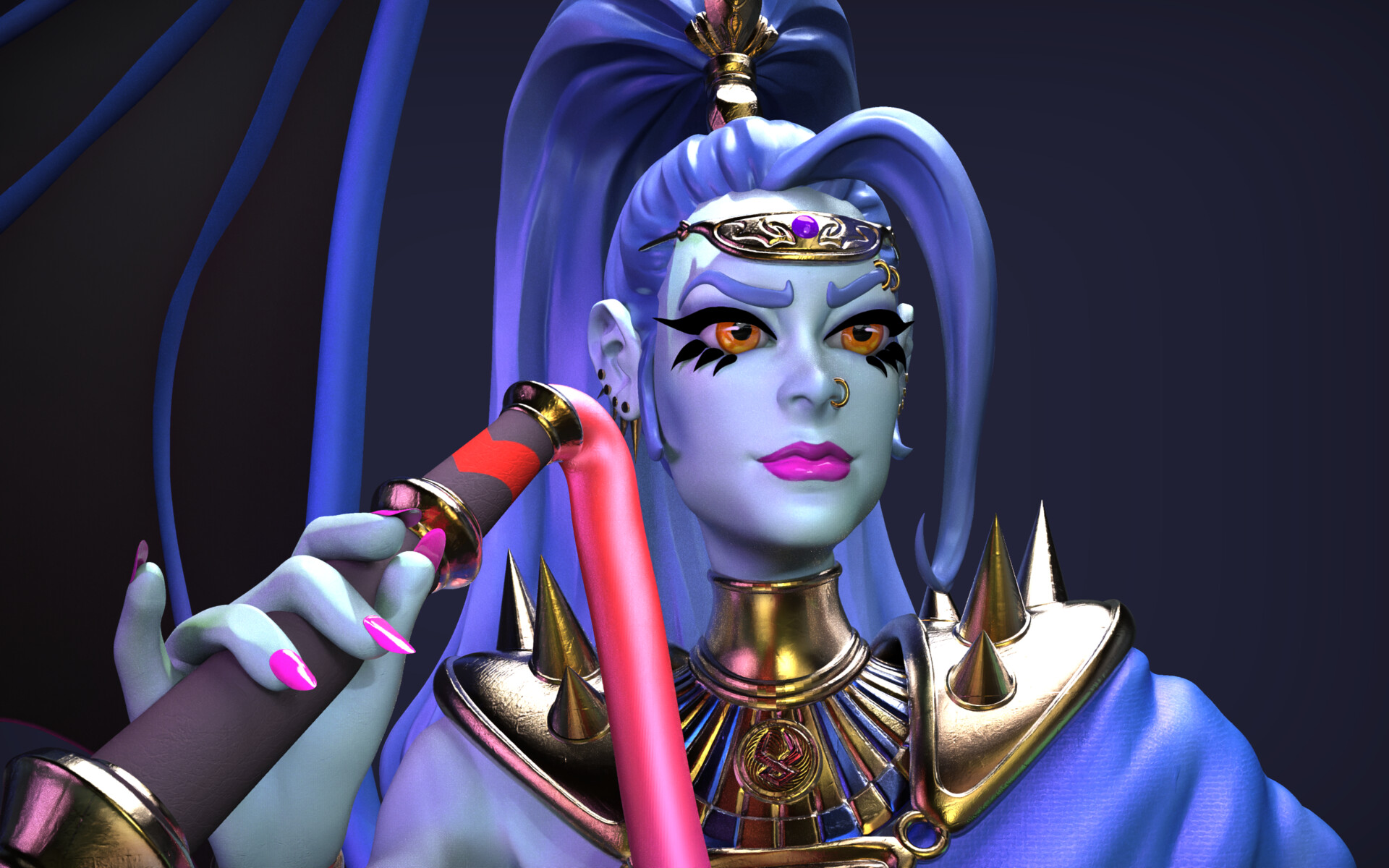 ArtStation - Megaera Fan Sculpt (Hades)