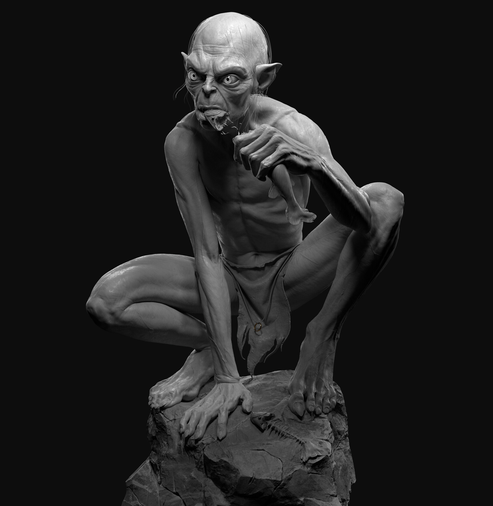 ArtStation - Gollum - Anatomy Study
