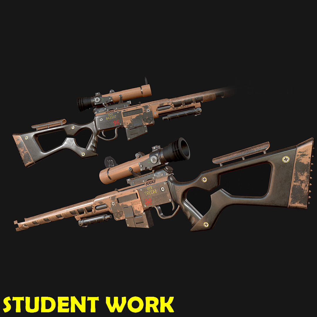 ArtStation - Sniper Gun