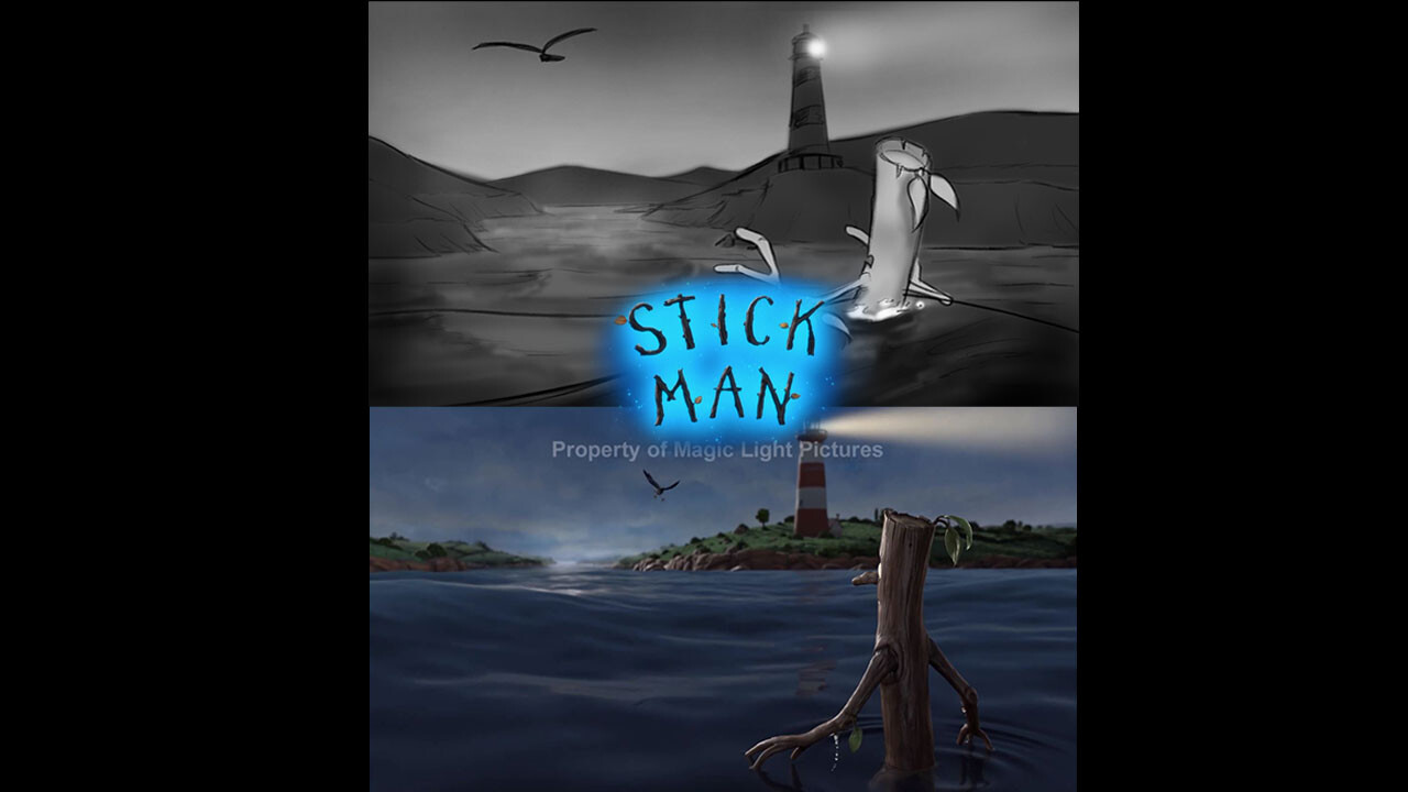 ArtStation - 'Stick Man' Storyboards - Ocean Sequence