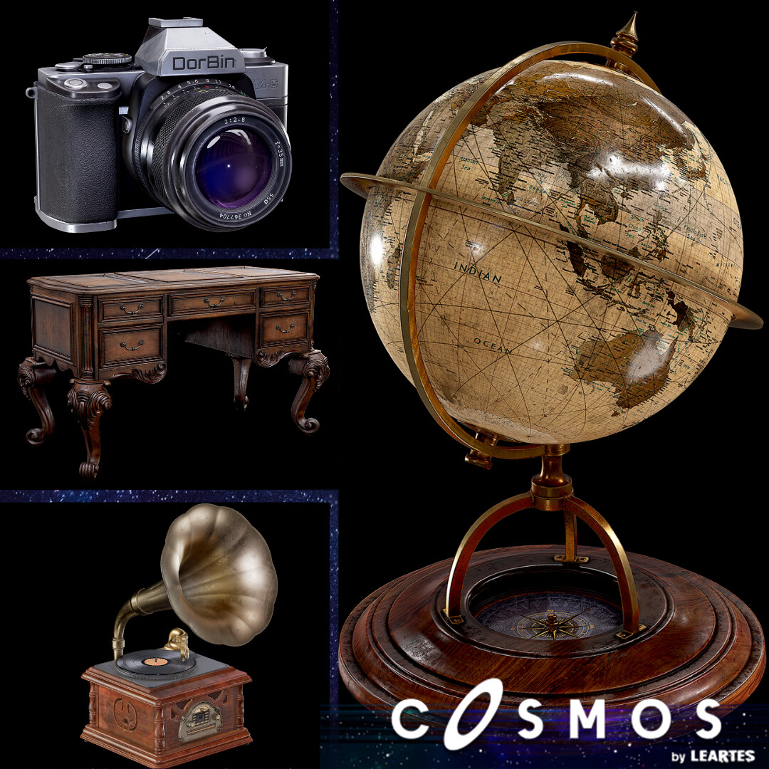 ArtStation - Vintage Props / Cosmos by Leartes