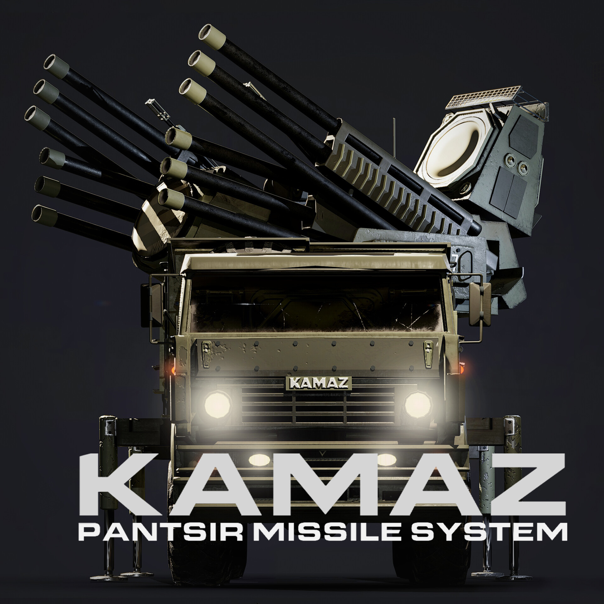 ArtStation - Russian Kamaz Pantsir Missile System