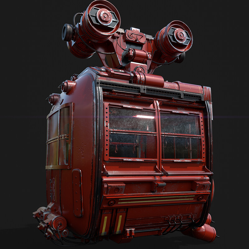 ArtStation - Cable Car Game Ready Vehicle (3ds Max & Substance Painter ...