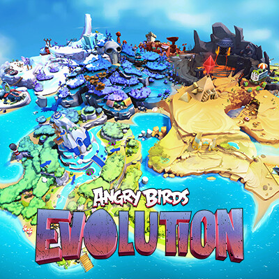 ArtStation - Angry Birds Evolution World Map