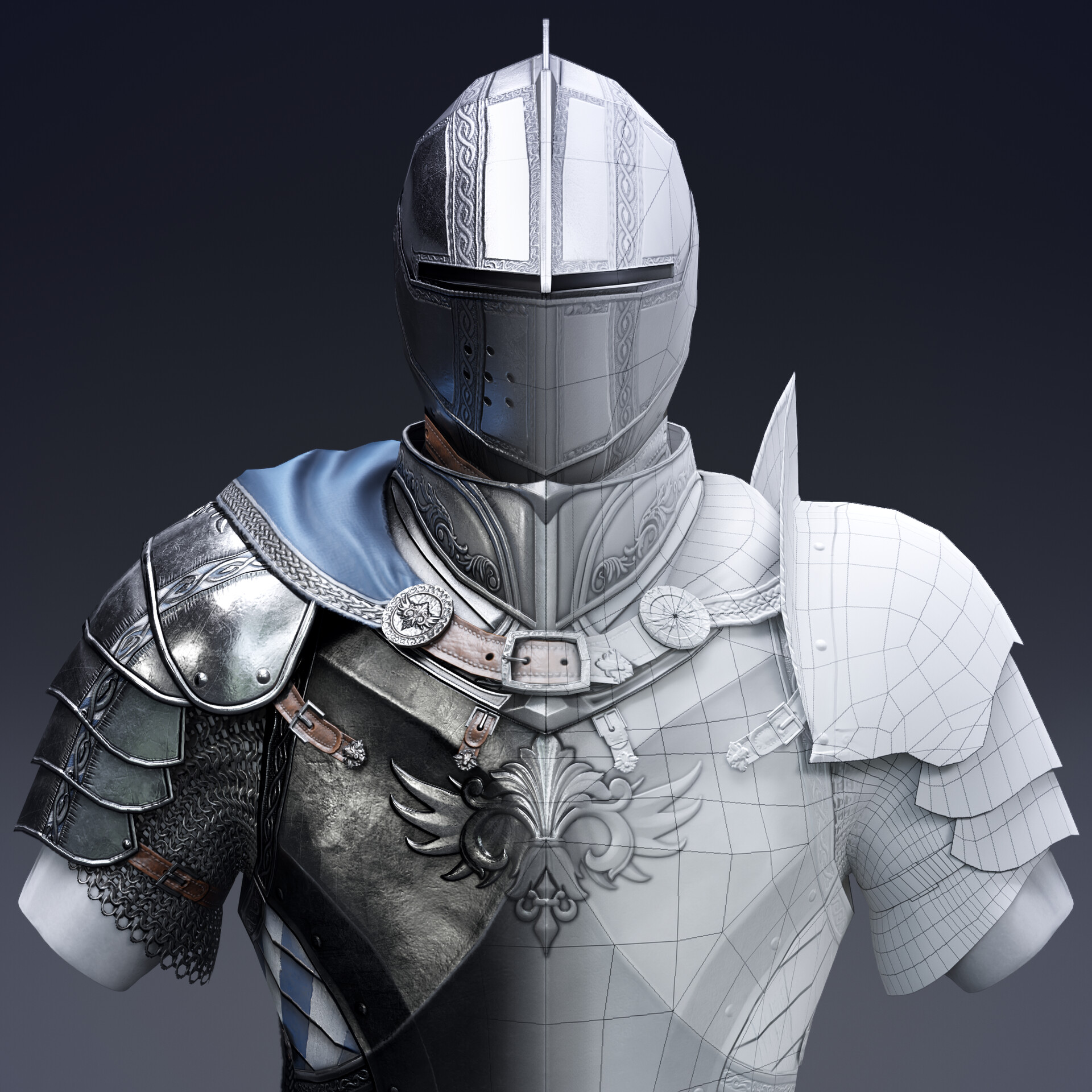 ArtStation - Semi Stylized Armor Bust