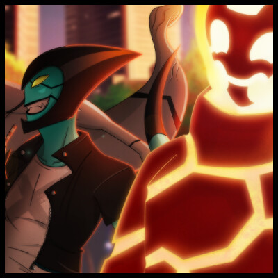 ArtStation - Alien bros hanging out