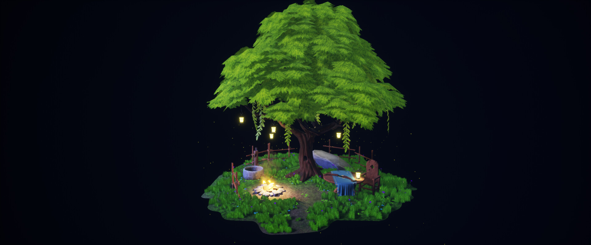 ArtStation - Under The Tree Light