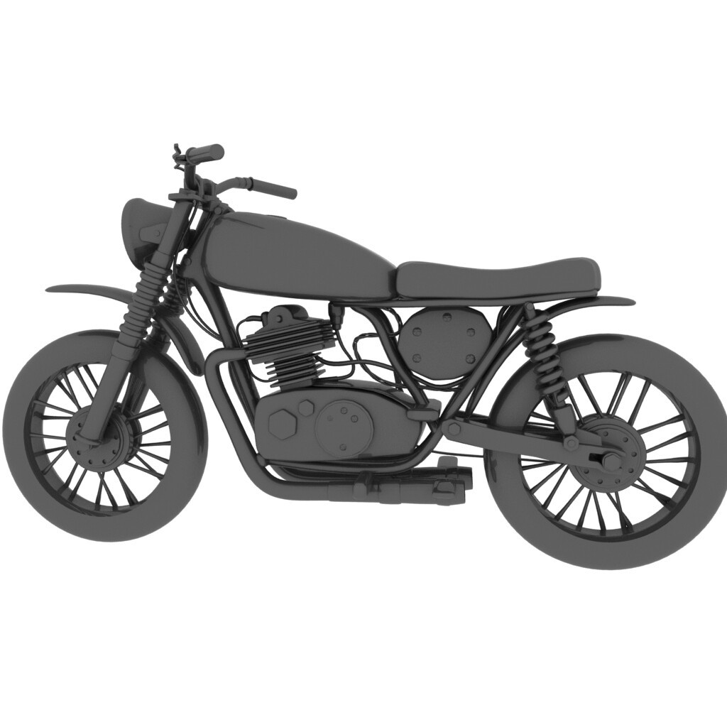 ArtStation - Analysis lot of details and Done this #3D bike modelling