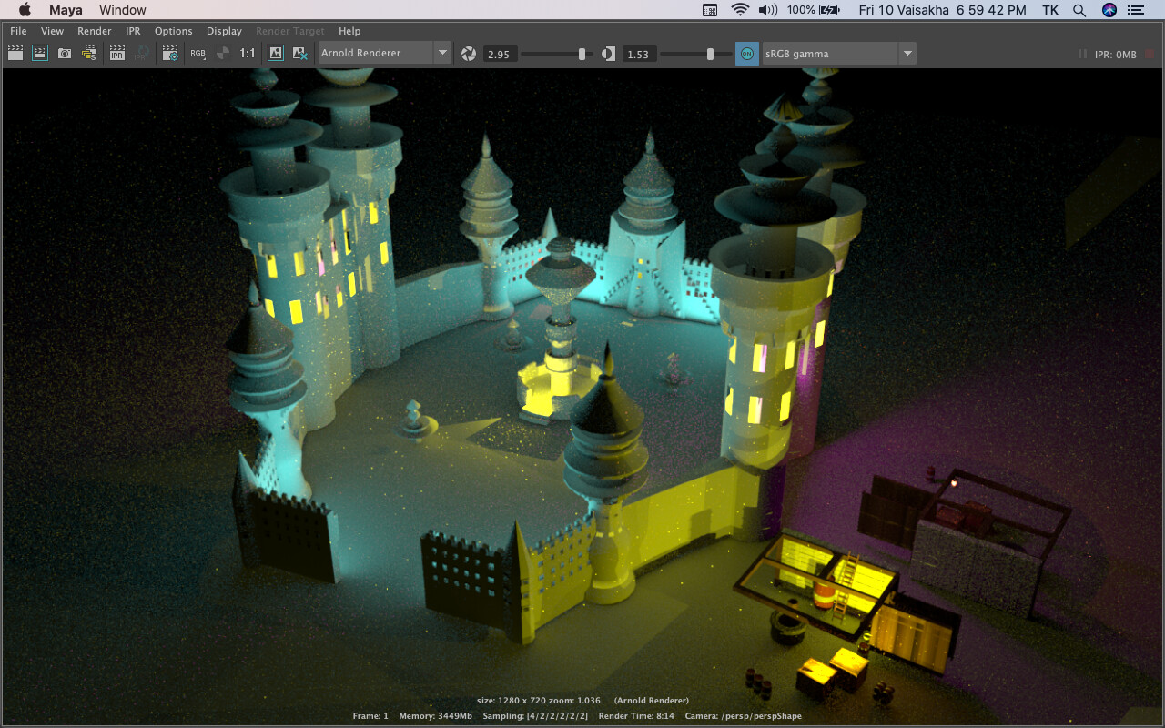 ArtStation - 3dModel_set_extension_maya_model