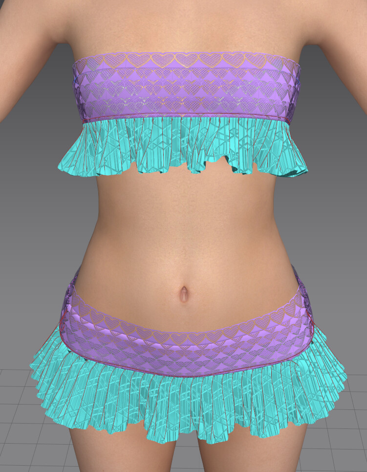 ArtStation - 3D Micro Accordian Pleat Set