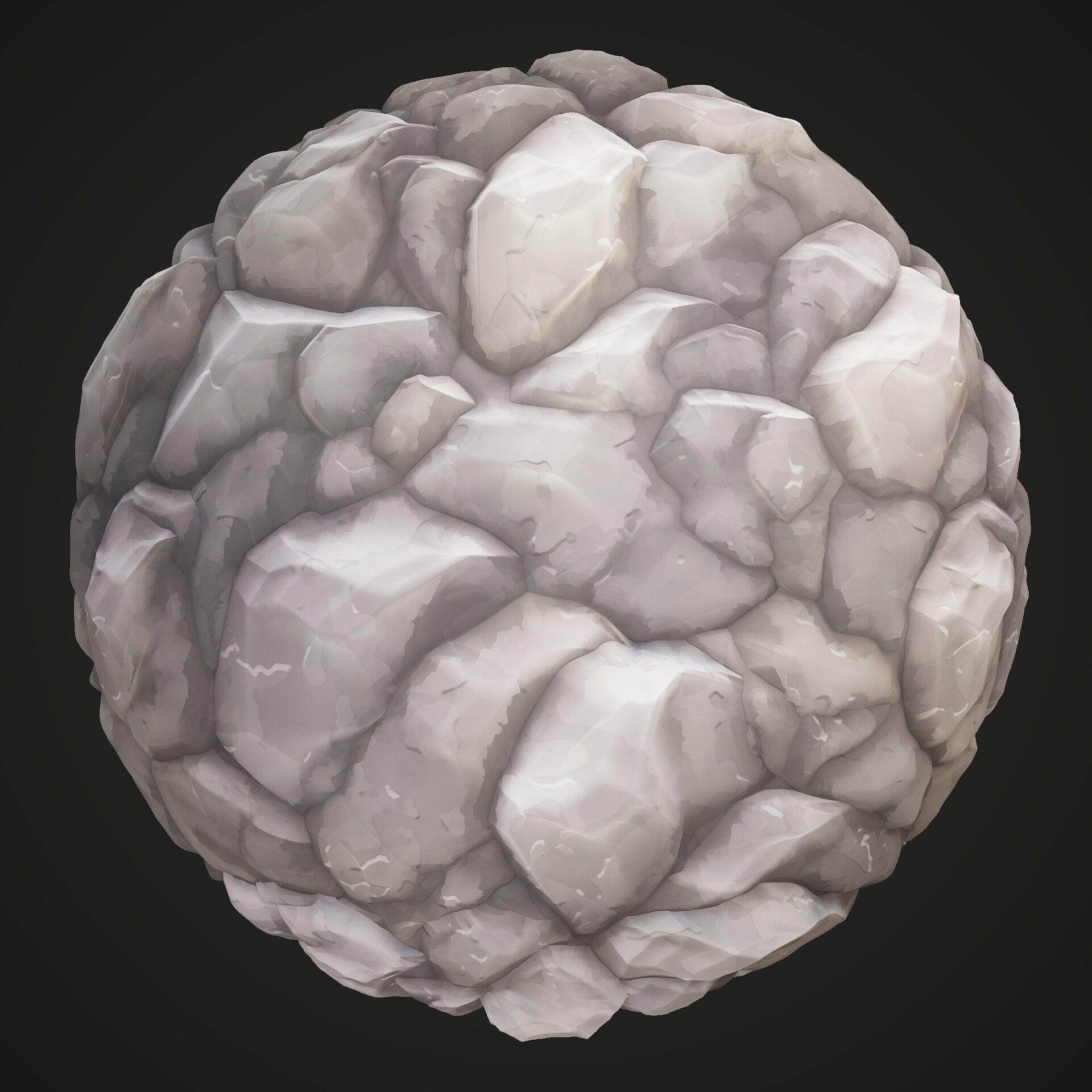 ArtStation - Stylized Rock Wall - Substance Designer