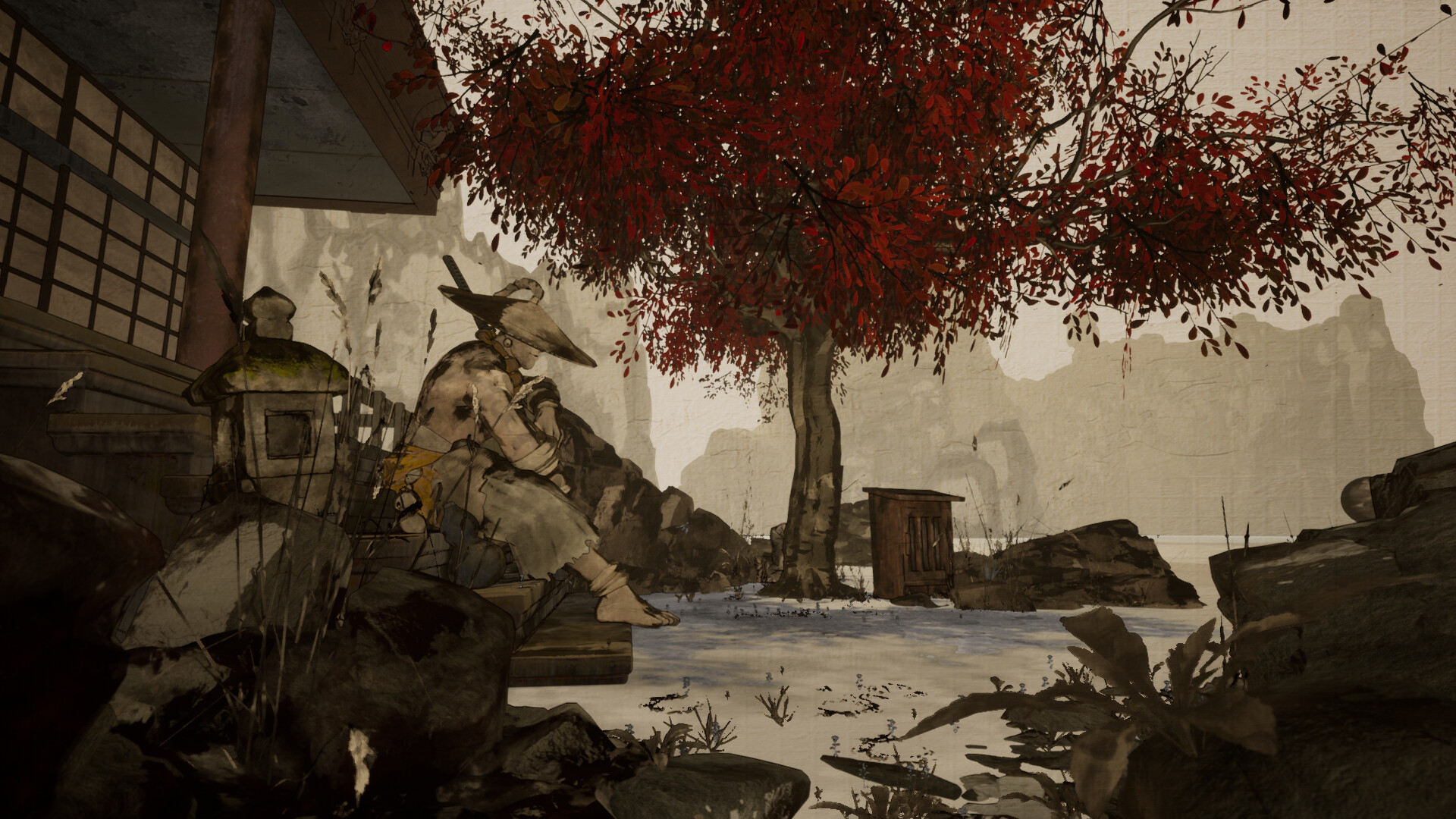 ArtStation - UE4 Ink stylized render