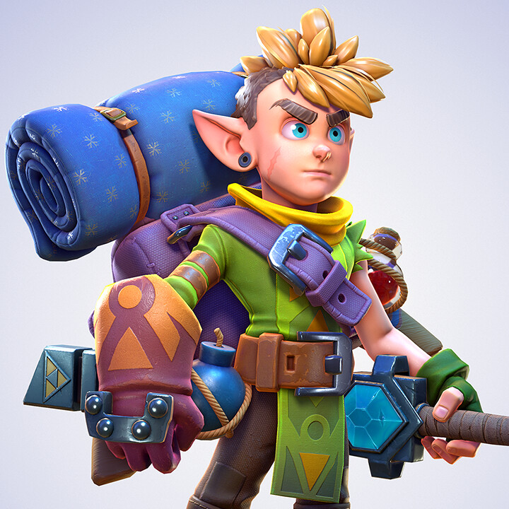 ArtStation - Link - The Legend of Zelda fanart (animated)