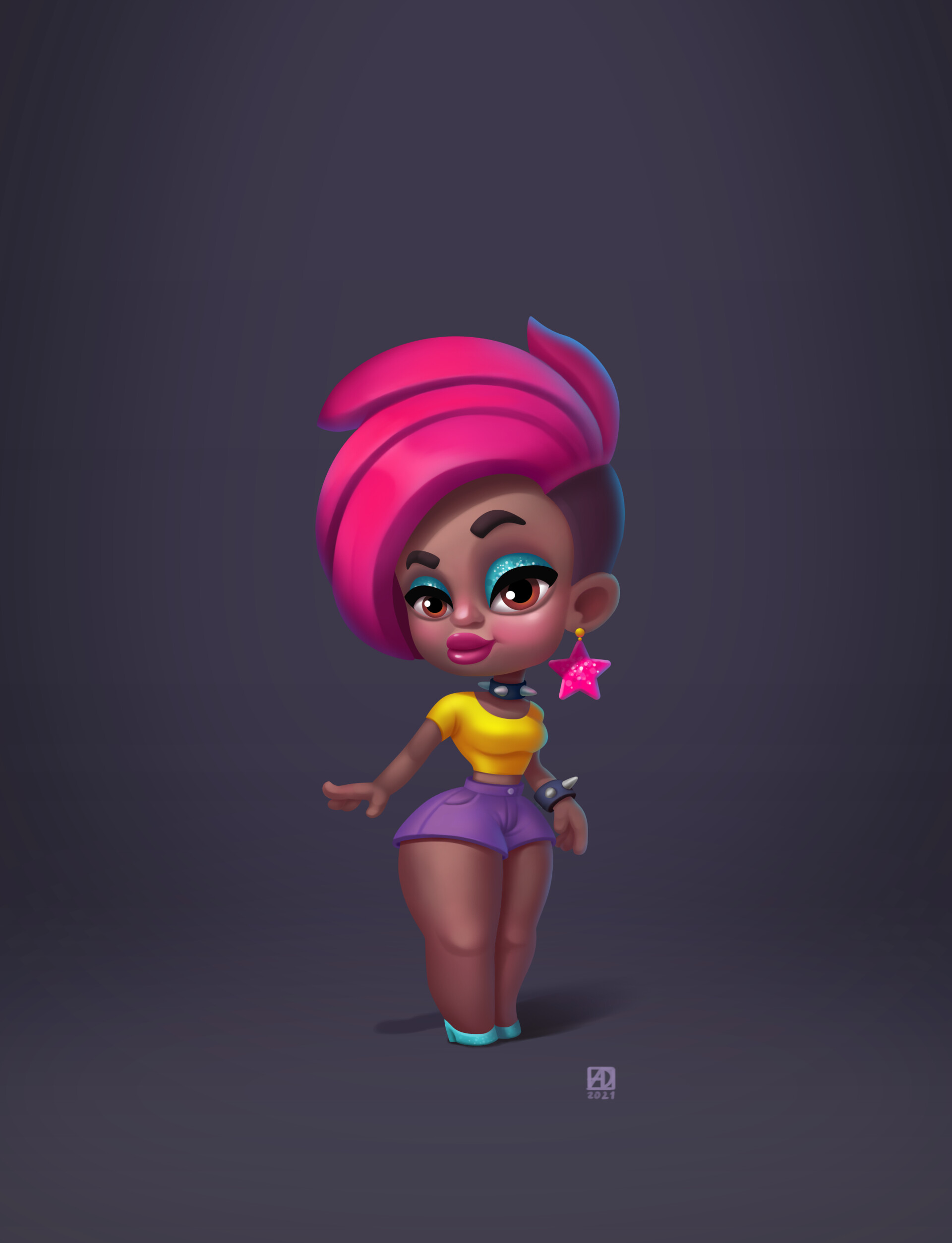 ArtStation - Сharacter Shirley girl