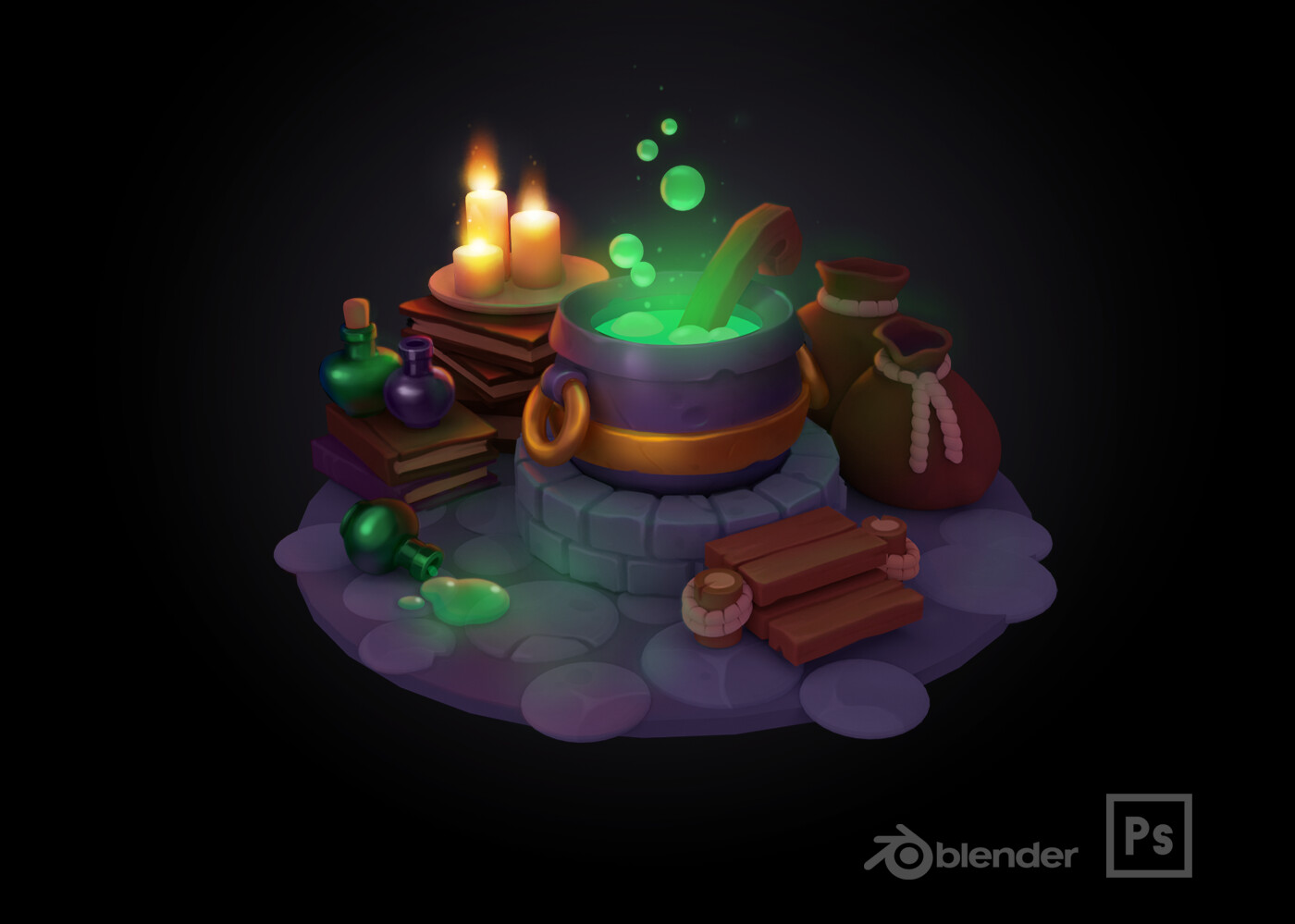 ArtStation - Pot and Tower