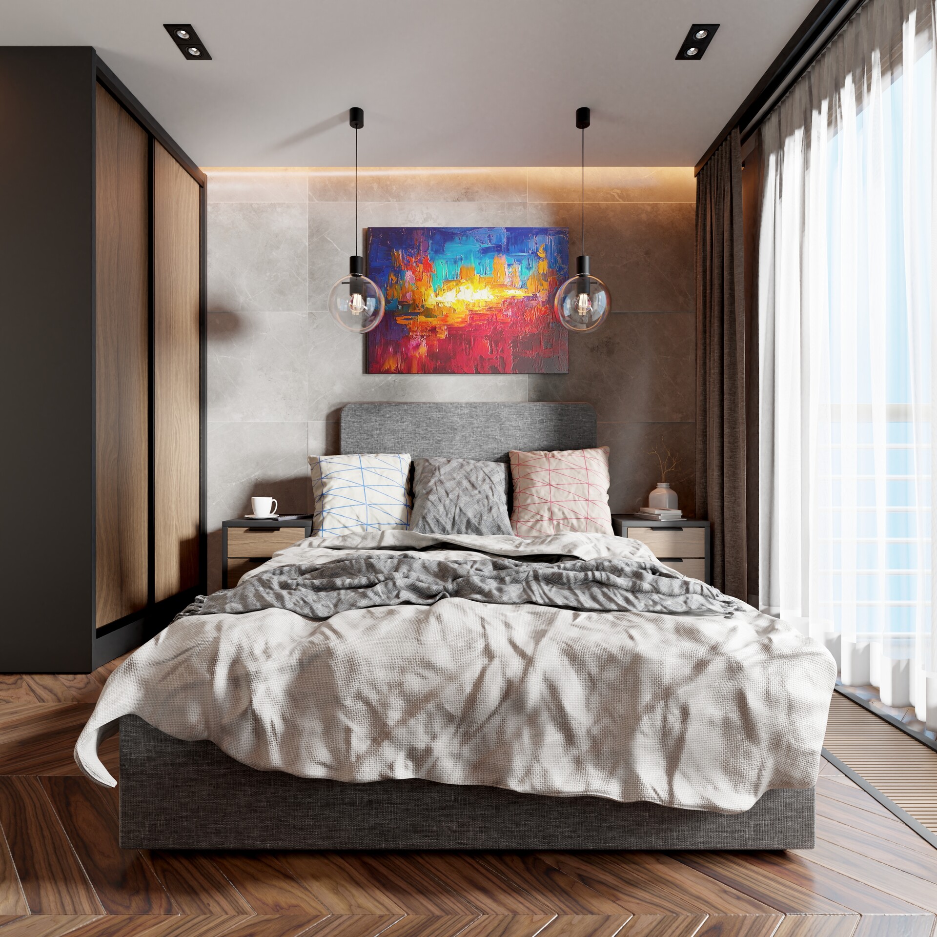 ArtStation - Bedroom visualization
