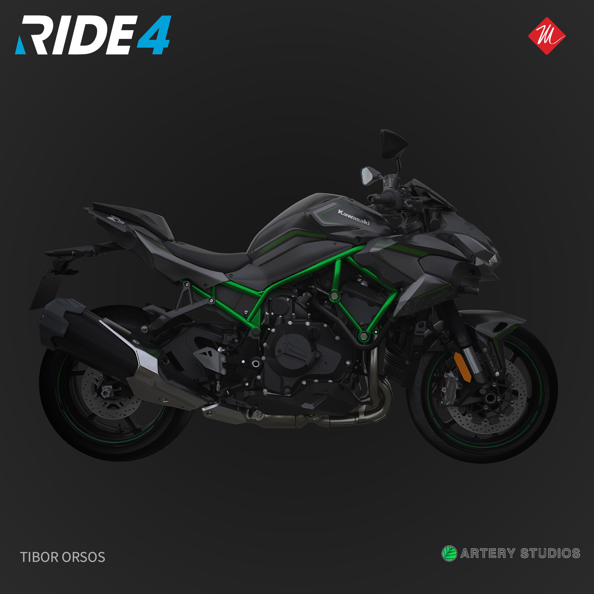 ArtStation - Kawasaki Z H2 2020