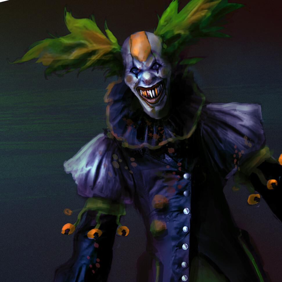 ArtStation - Lollipop killer - progress and color mixes