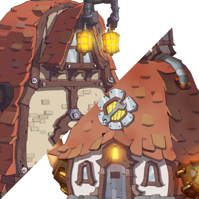 ArtStation - TWIN BUILDINGS