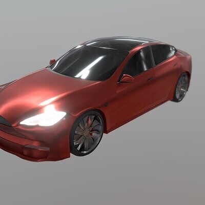 ArtStation - Tesla Model S 3D model