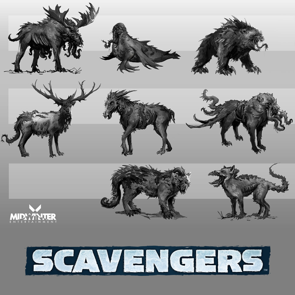 ArtStation - Scavengers - Infected Creatures