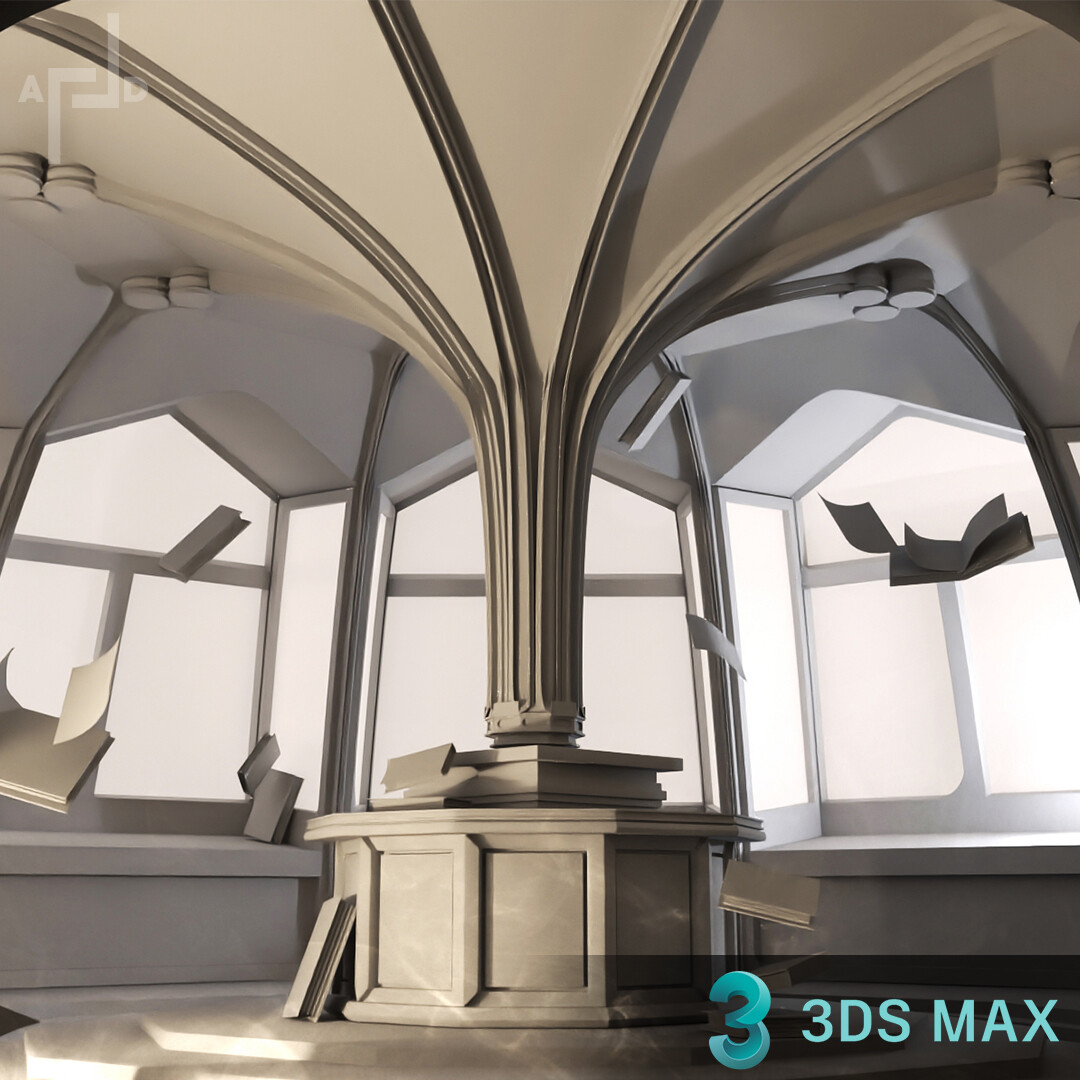 ArtStation - The Magic Library | 3DS MAX