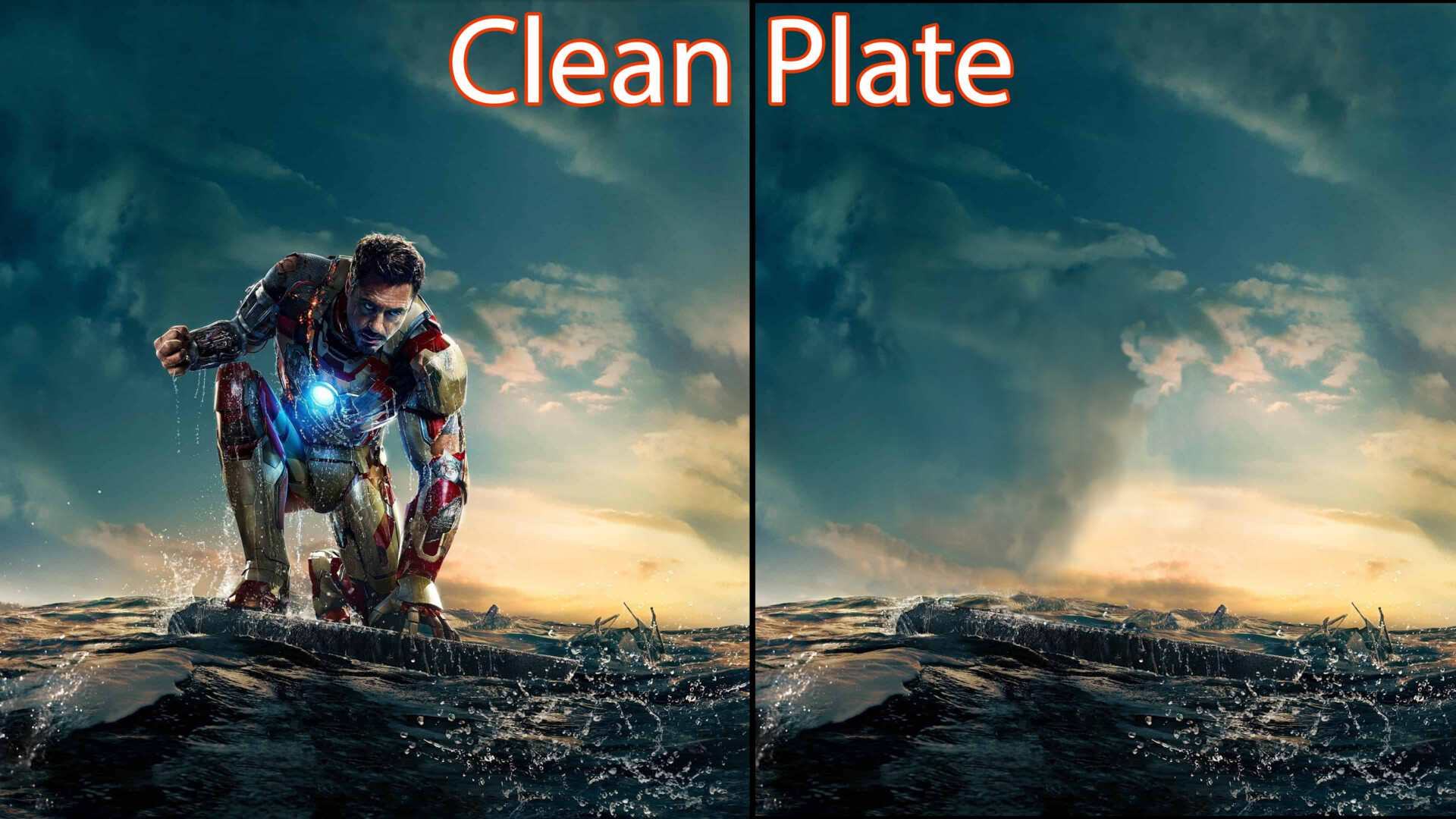 ArtStation - Iron Man Clean Plate (Masking Only)