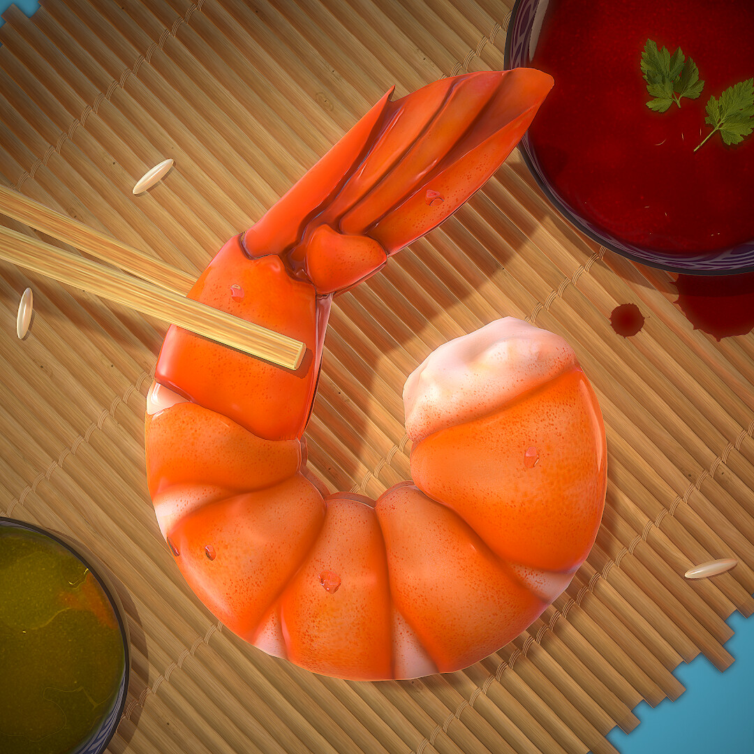 ArtStation - Stylized Shrimp