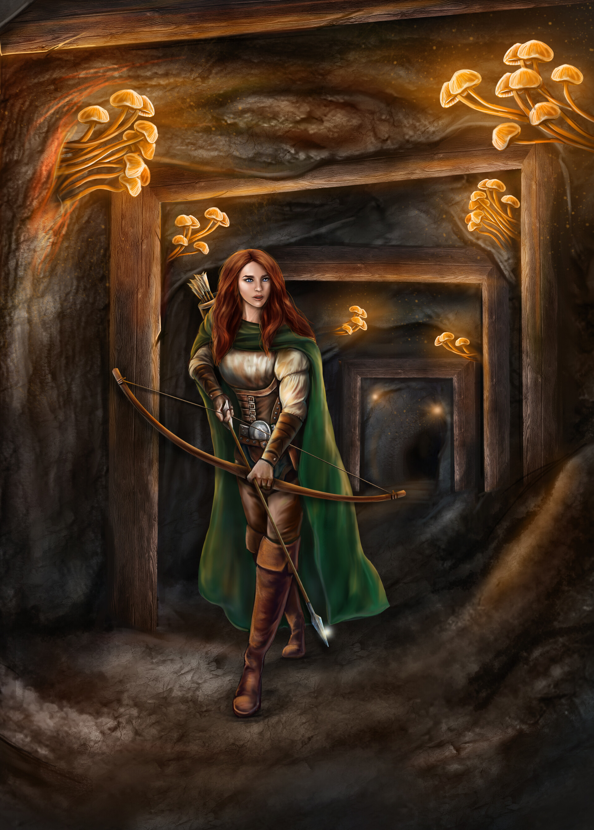 ArtStation - Archer, in a magical dungeon