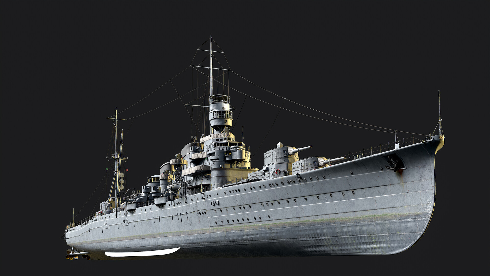 ArtStation - cruiser Kako 1935