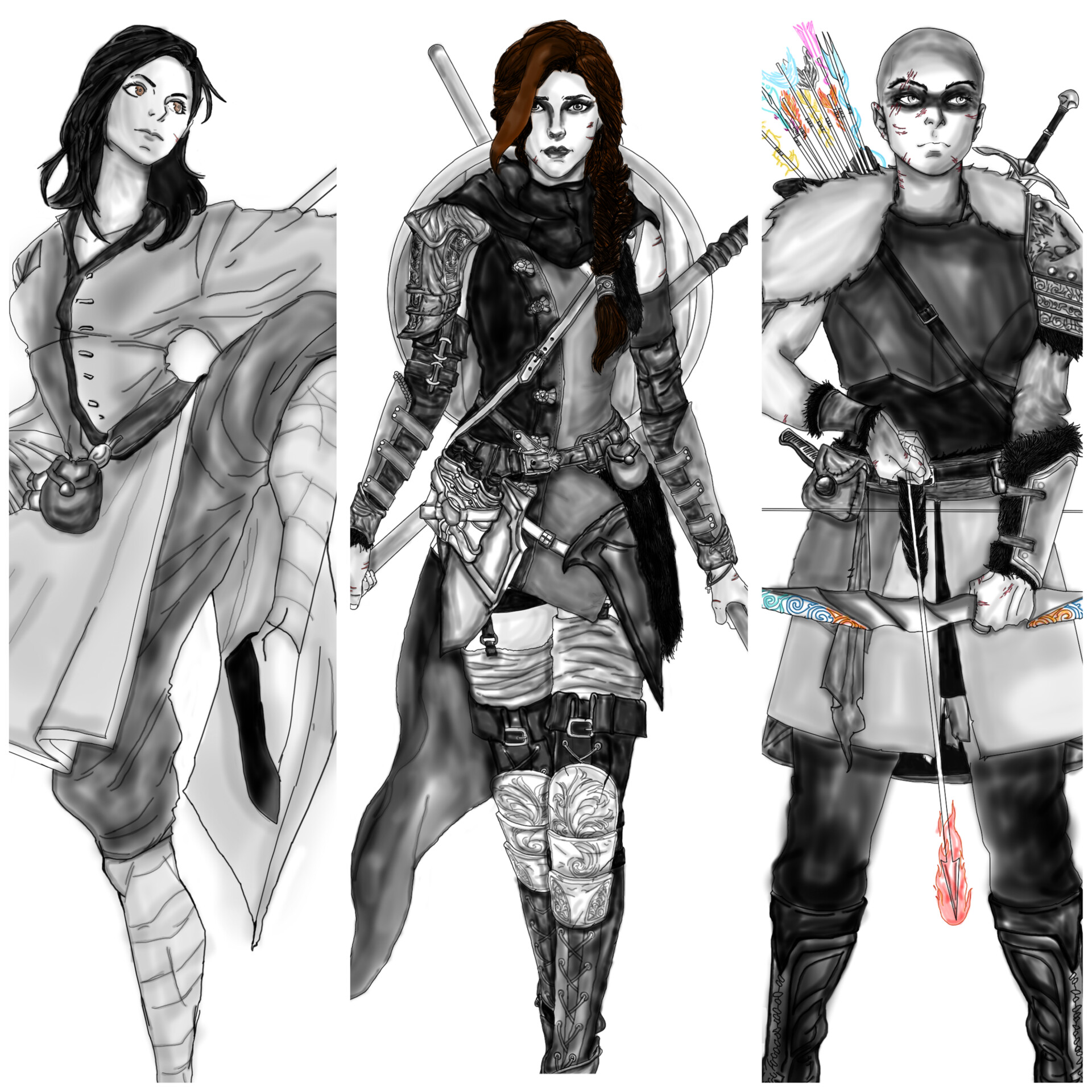 ArtStation - D&D Characters Sktech 03