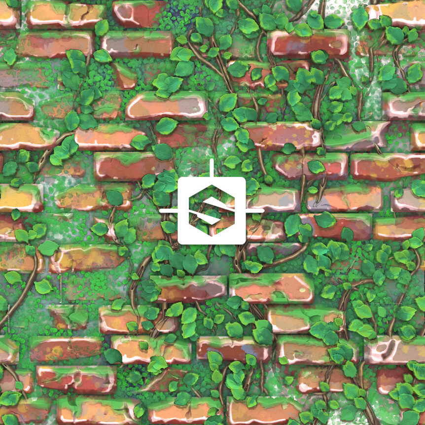 ArtStation - Stylized wall practice