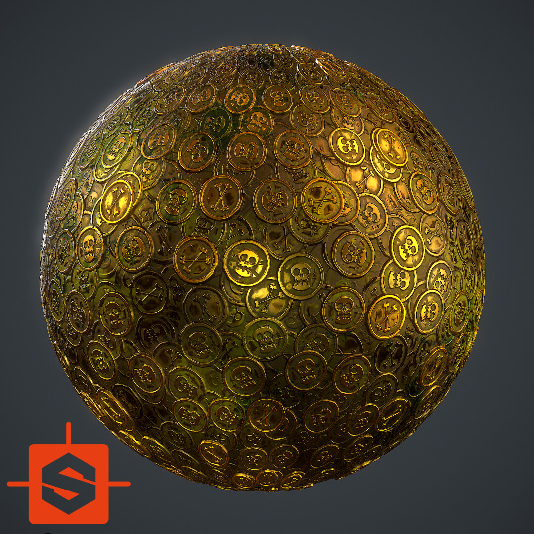 ArtStation - Pirate coins material