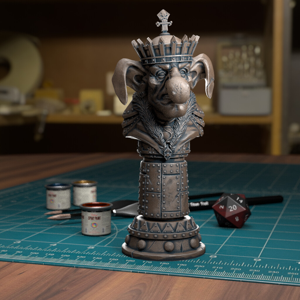 ArtStation - Chess Goblin King