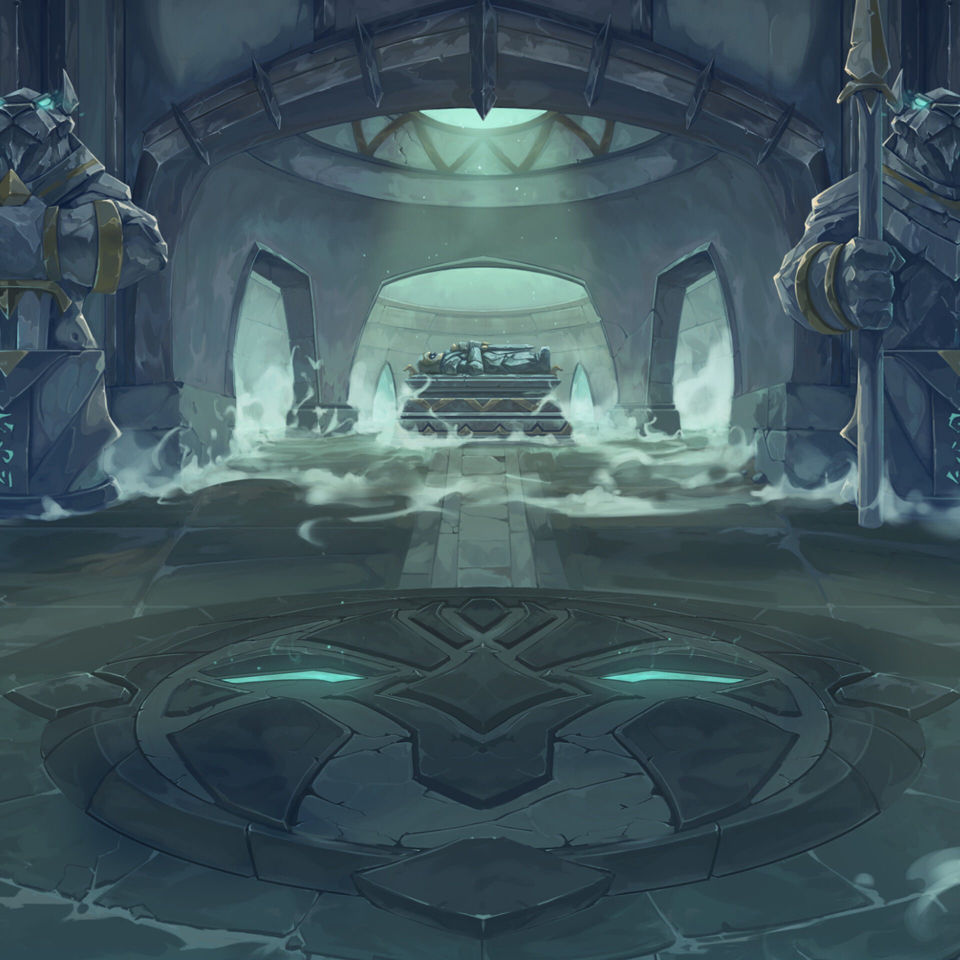 ArtStation - Crypt Battlemap - Personal Project