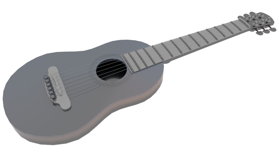 ArtStation - Guitar Modeling