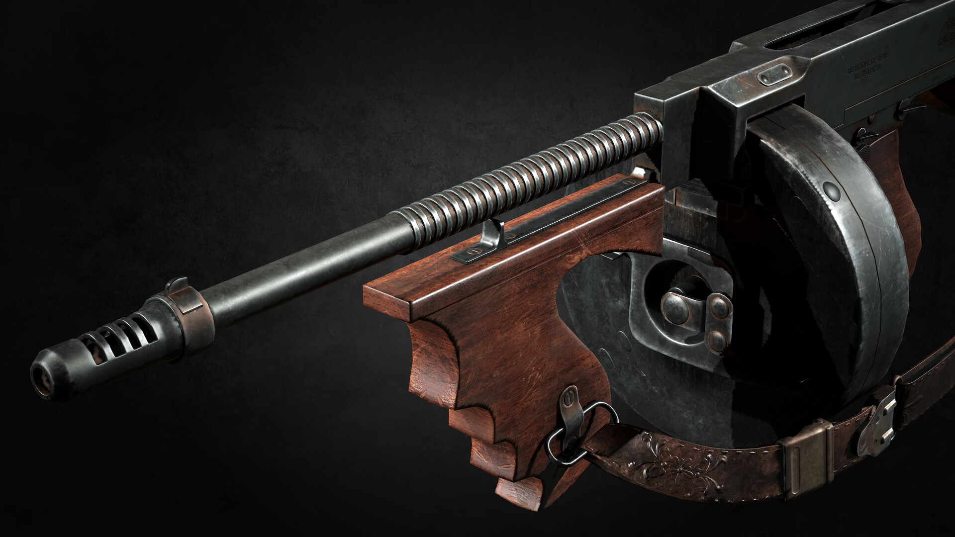 ArtStation - Thompson Submachine Gun