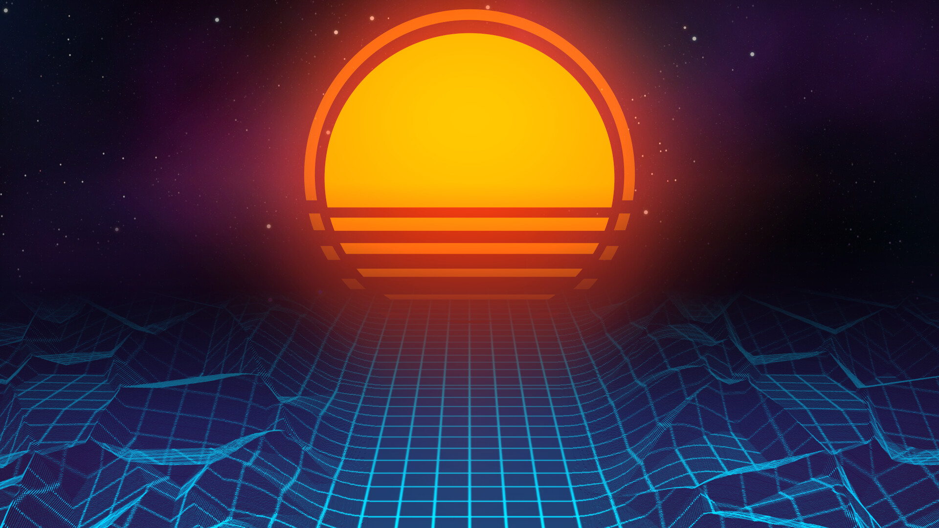 ArtStation - Stream Overlay - Synthwave