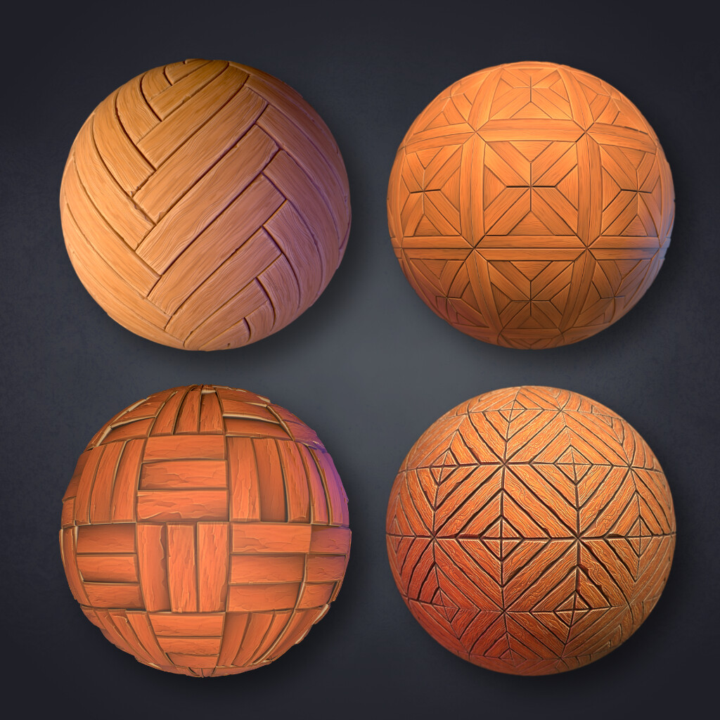 ArtStation - Stylized Wooden Textures