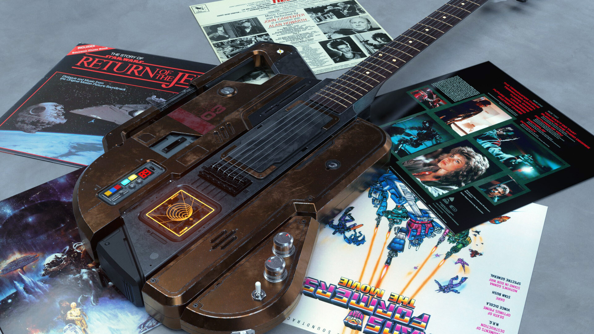 ArtStation - Blaster Caster Sci-Fi Guitar