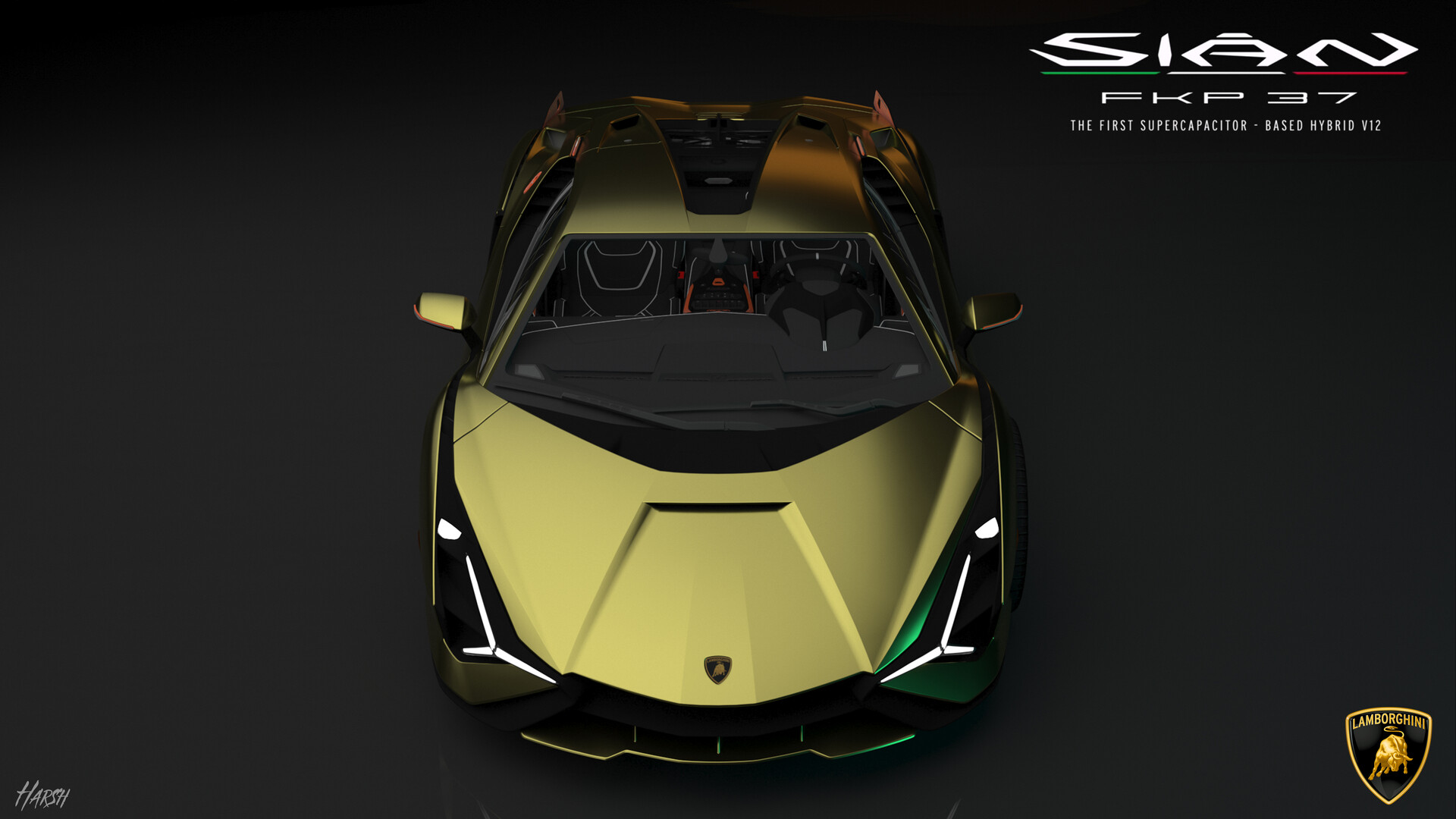 ArtStation - Lamborghini Sian FKP 37 || 3D model Texturing