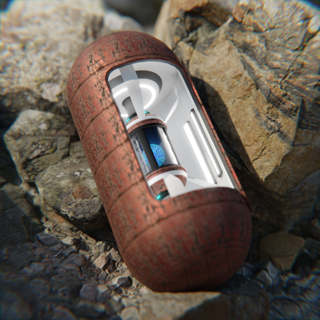 ArtStation - Futuristic Plasma Capsule