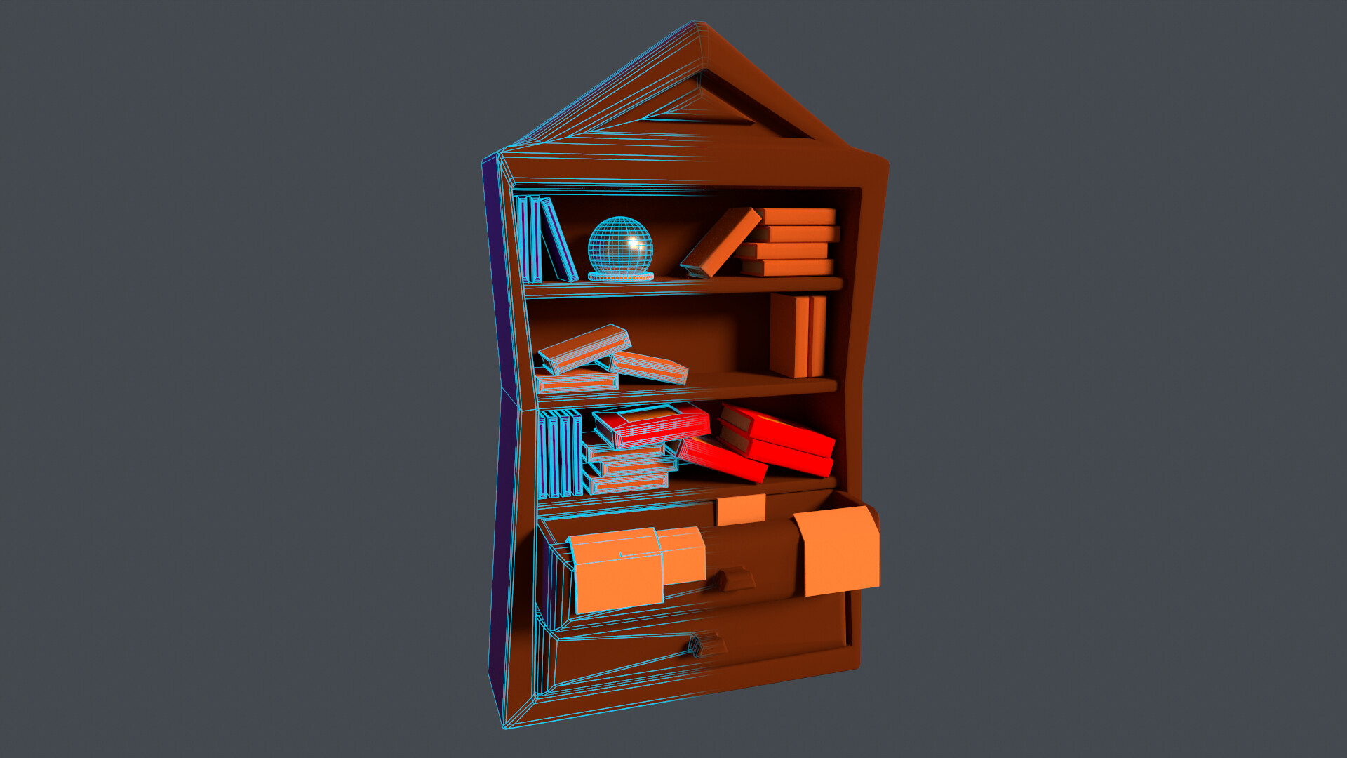 ArtStation - Wizard's Bookshelf