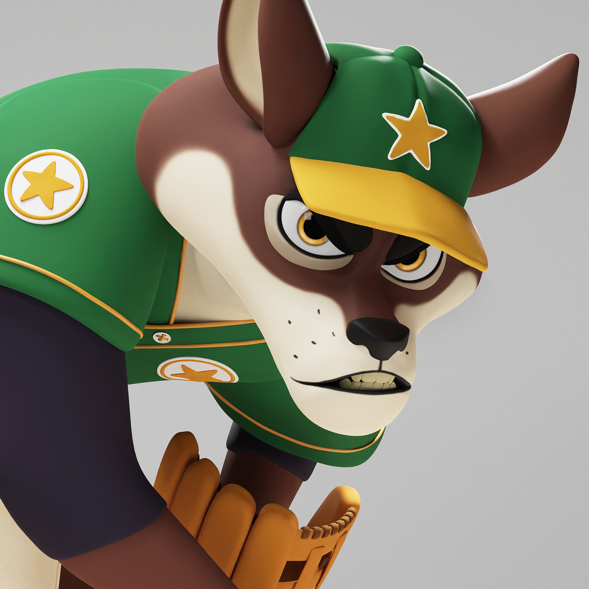 ArtStation - Baseball Wolf