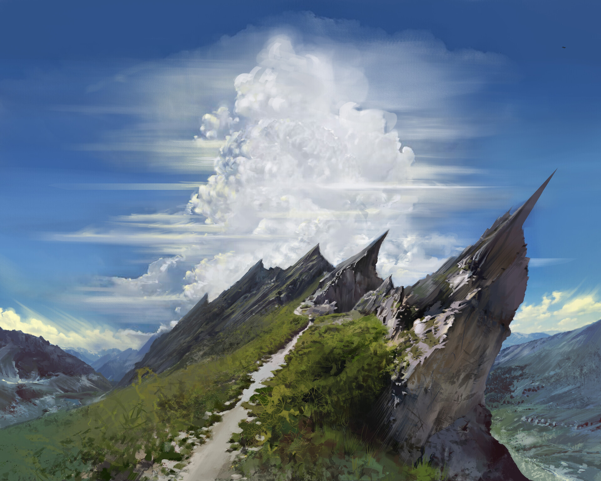 ArtStation - Dragon's Back Path