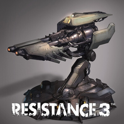ArtStation - Resistance 3 - Multiplayer Chimera Turret