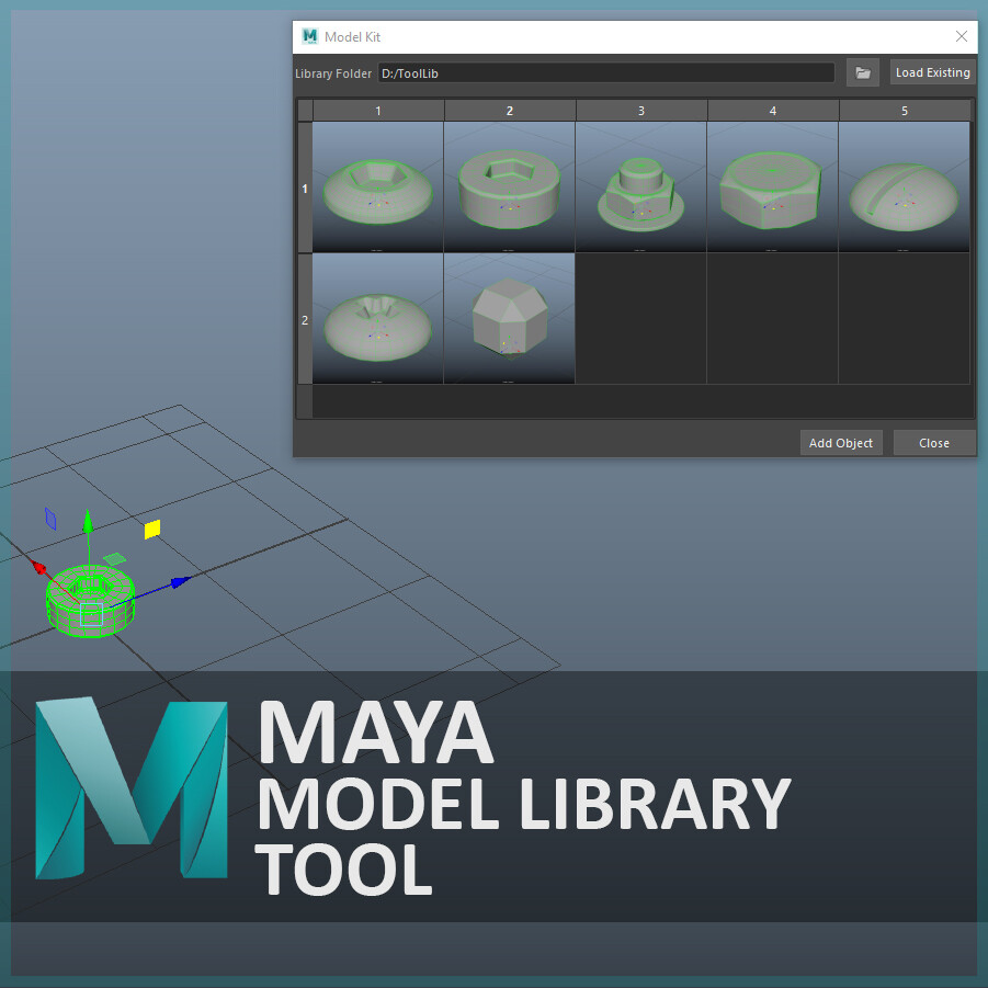 ArtStation - Maya Model Library Tool