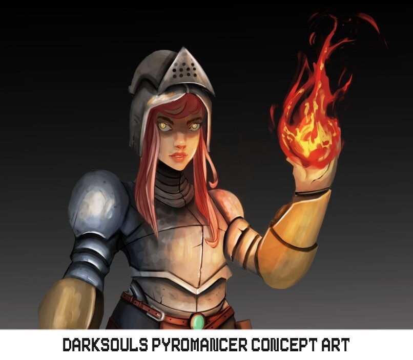 ArtStation - Darksouls Pyromancer concept art
