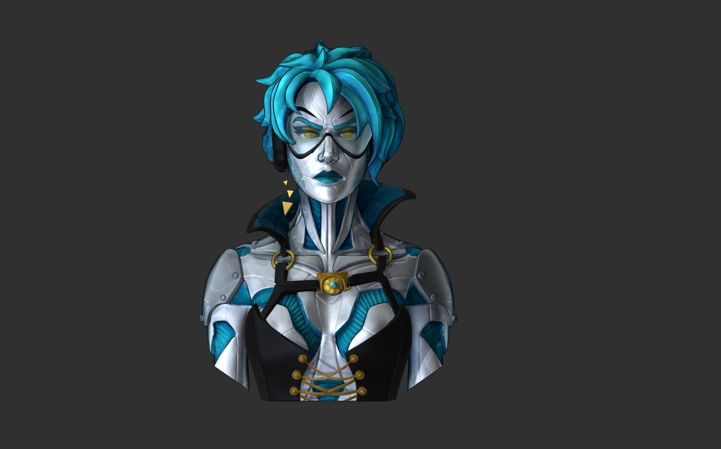 ArtStation - Robot Girl Bust Sculpt